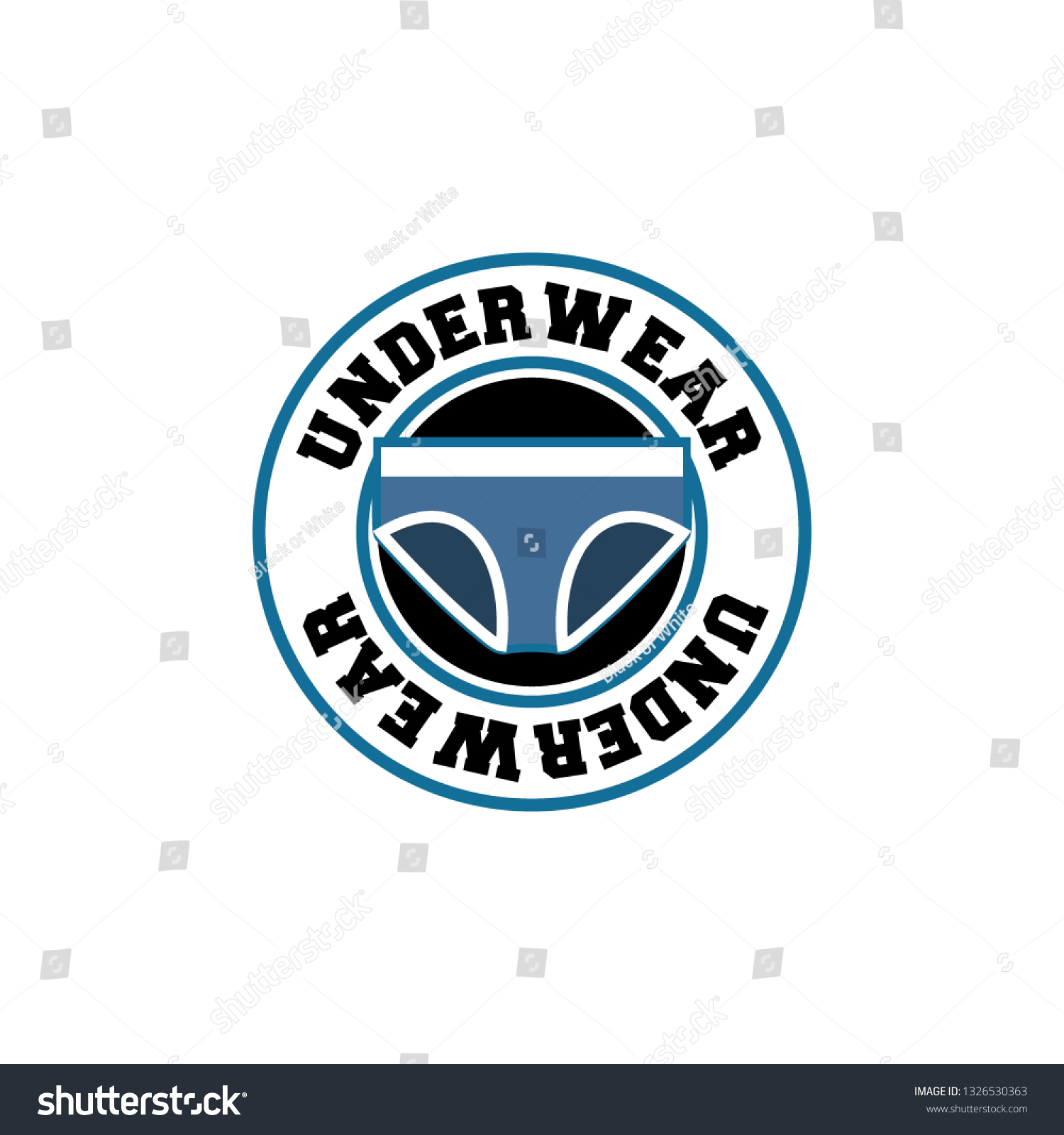 Underwear Logo Design Template Stock Vector (Royalty Free) 1326530363 ...