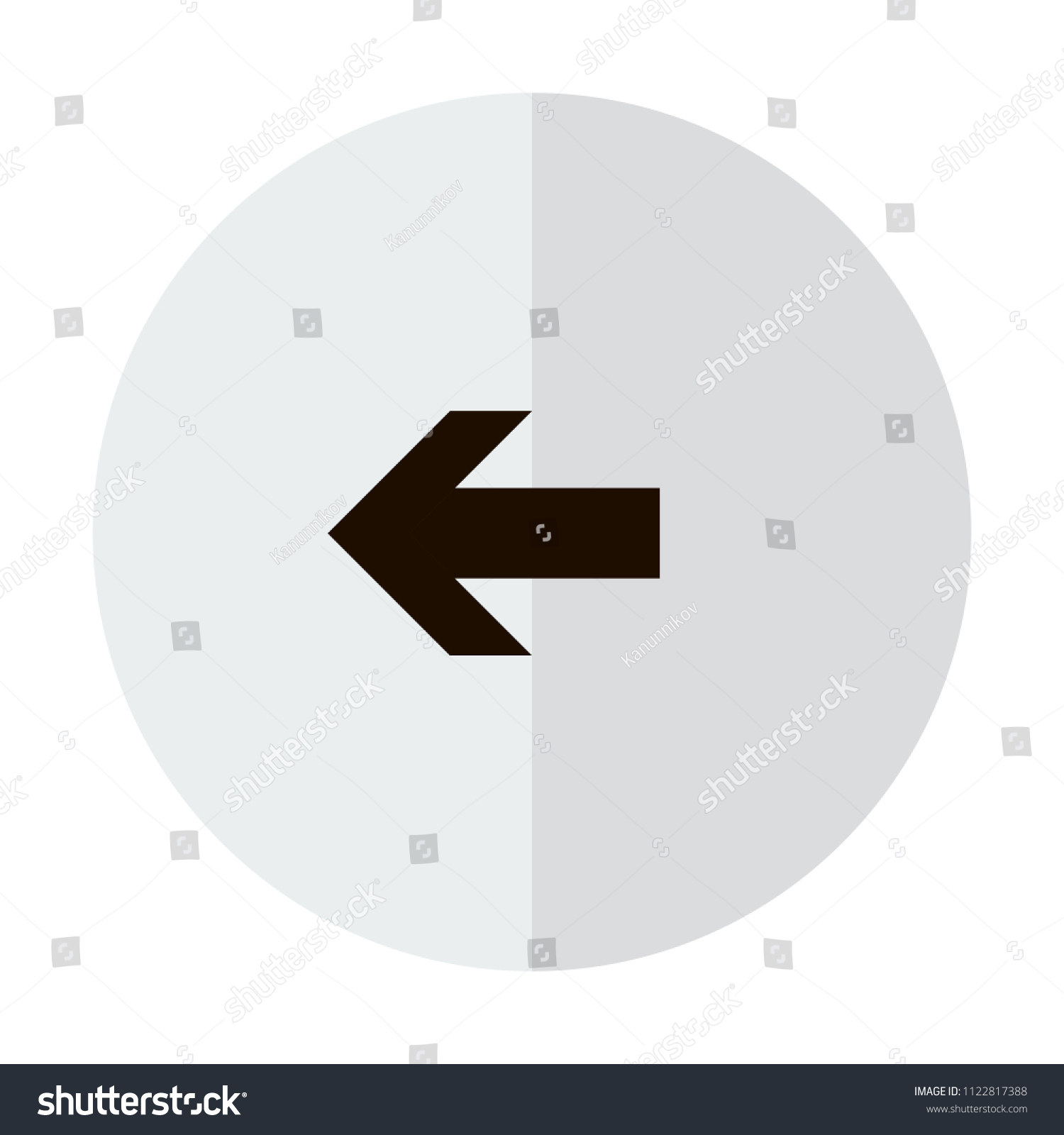 Undo Arrow Icon Motion Icon Back Stock Vector (Royalty Free) 1122817388