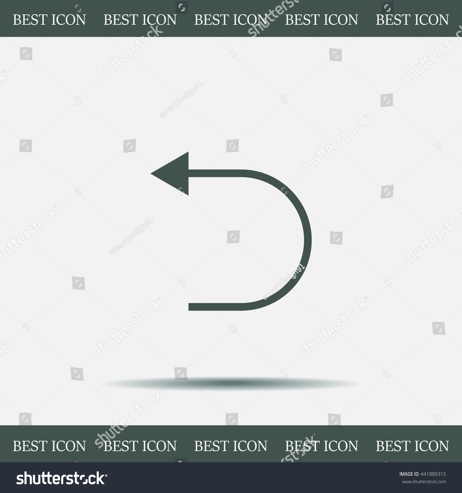Undo Icon Back Arrow Symbol Stock Vector (Royalty Free) 441889315 ...