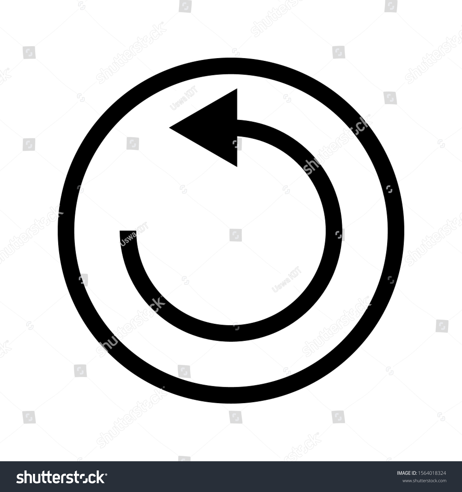 Undo Icon Back Return Illustration Simple Stock Vector (Royalty Free ...
