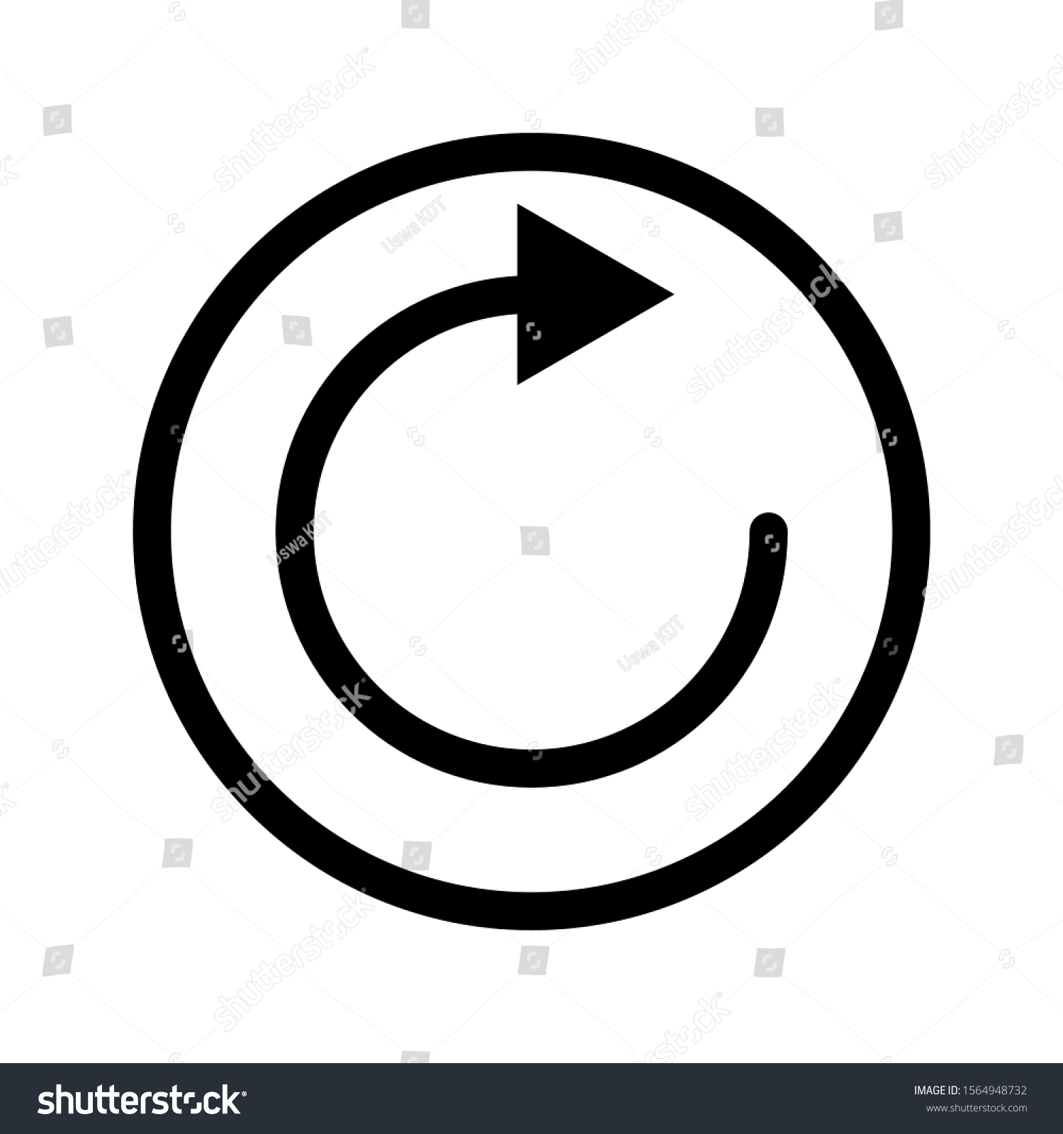 Undo Icon Back Return Illustration Simple Stock Vector (Royalty Free ...