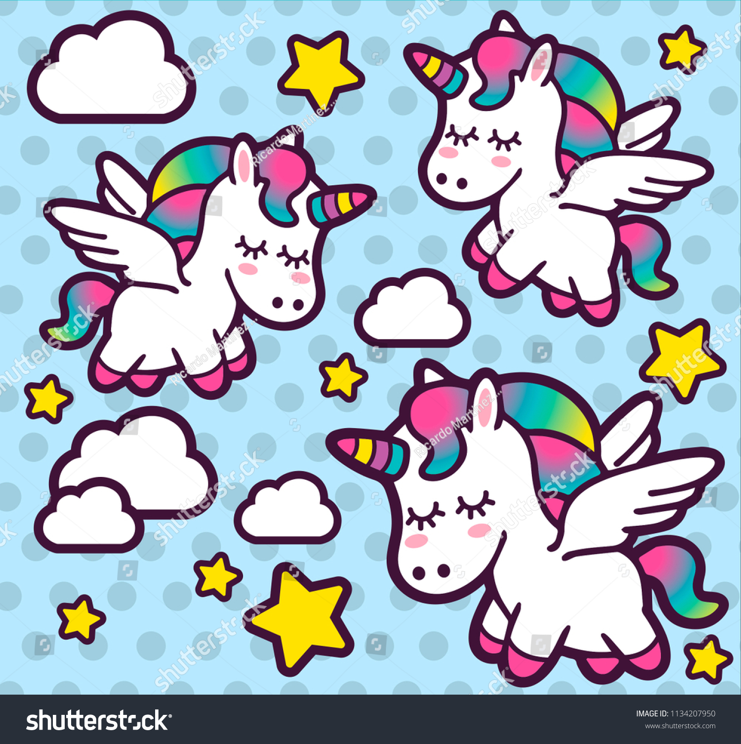 "cartoon_flying_unicorn": imágenes, fotos de stock y vectores ...