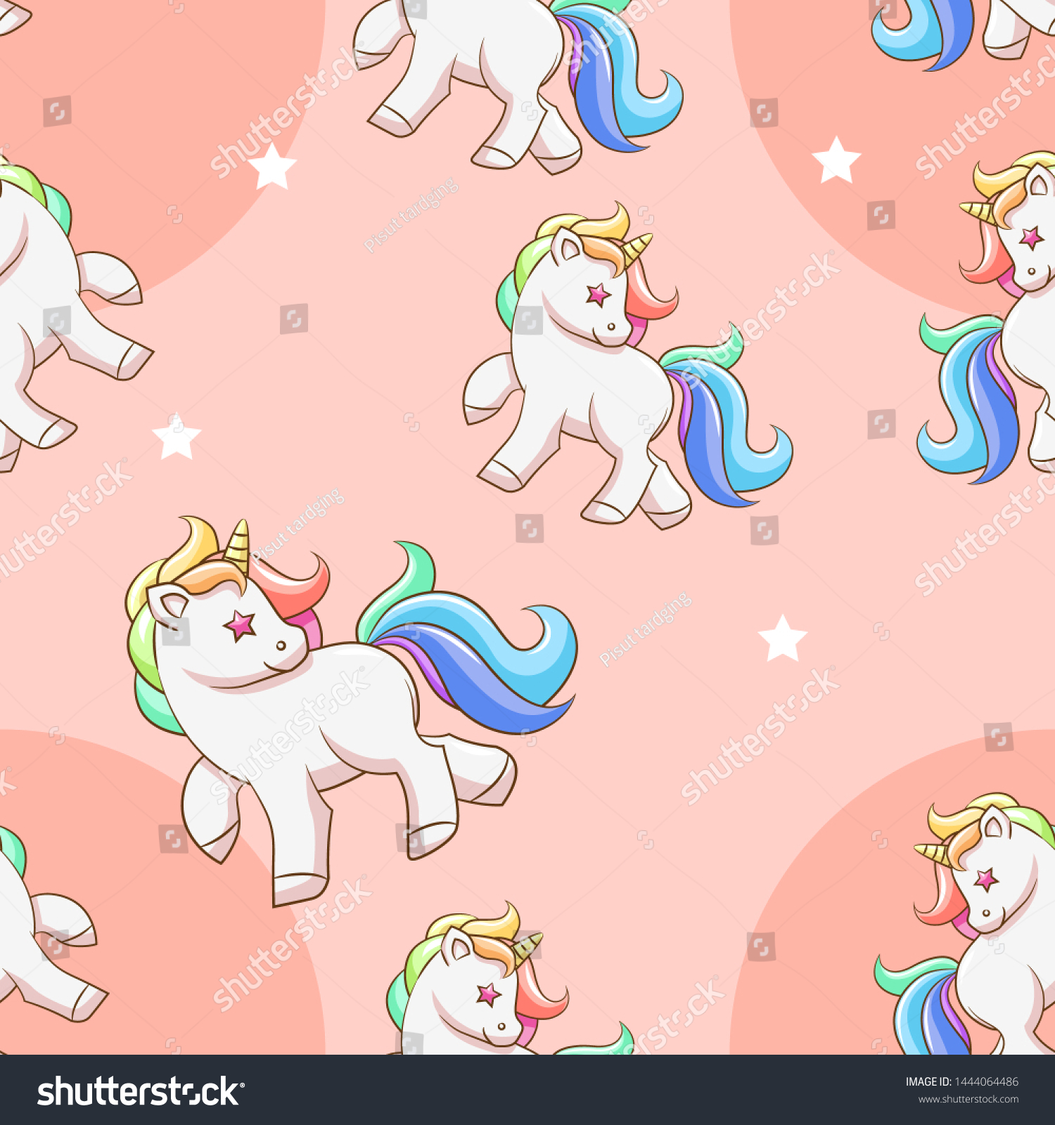 Unicorn Vector Pattern Graphic Design Stock Vector (Royalty Free ...