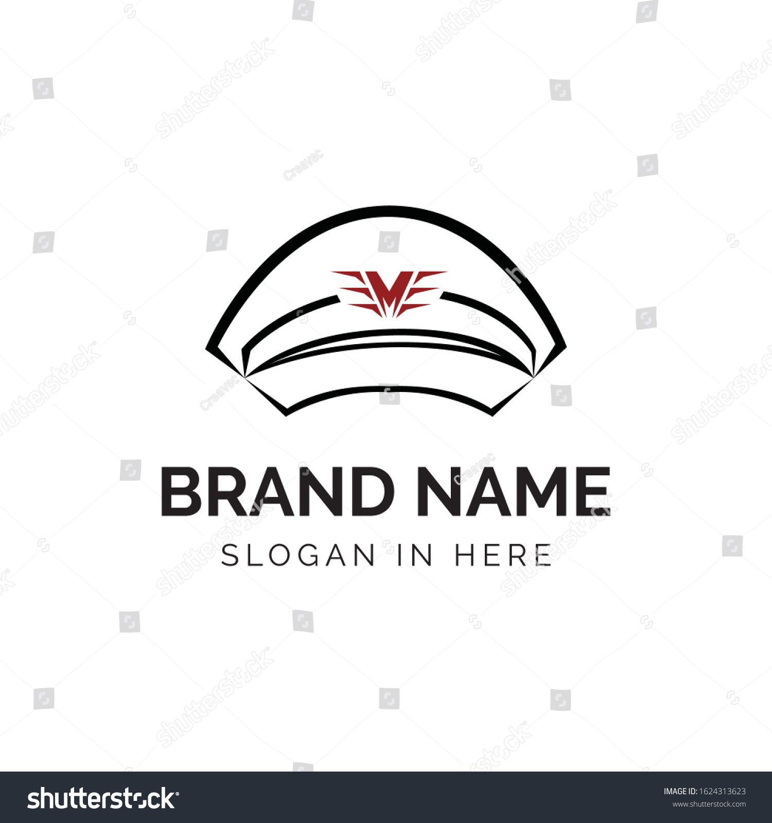 Uniform Pilot Icon Vector Illustration Logo Stock Vector (Royalty Free ...