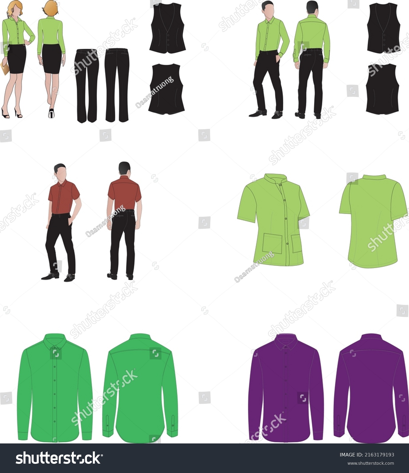 Uniform Template 01 Collection 2022 Stock Vector (Royalty Free ...