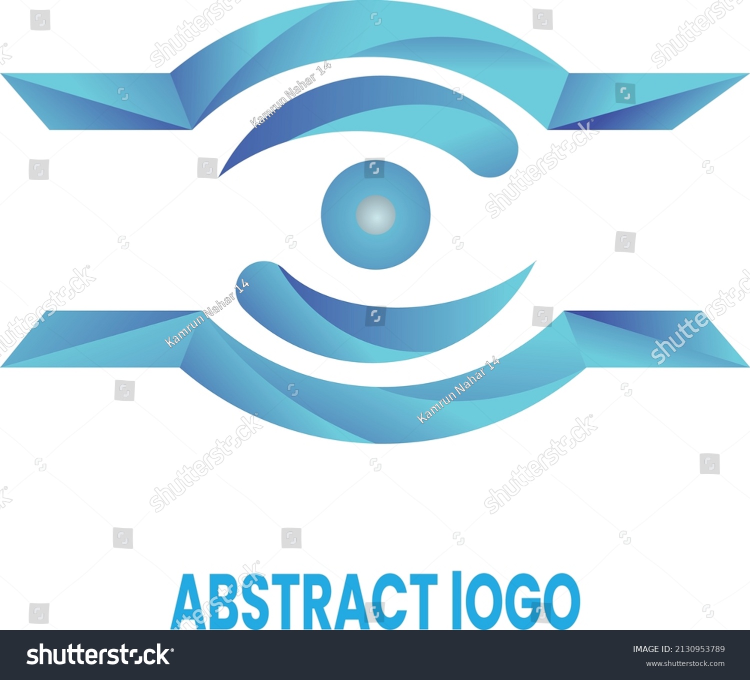 Unique Abstract Eye Logo Design Stock Vector (Royalty Free) 2130953789 ...