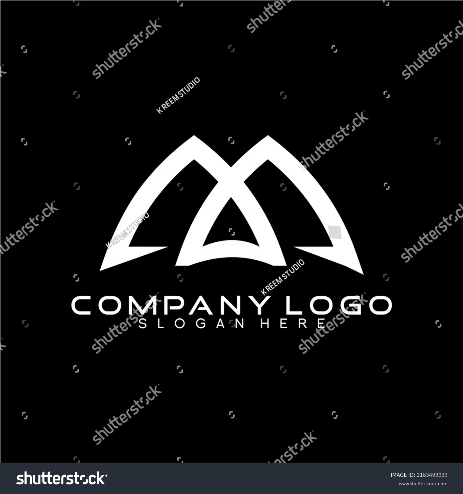 Unique Abstract Letter M Logo Vector Stock Vector (Royalty Free ...