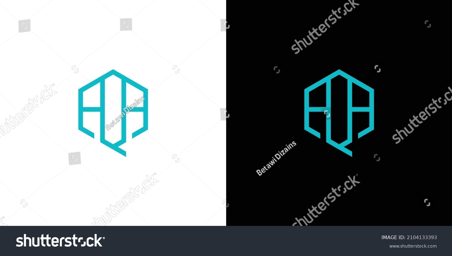Unique Modern Initial Letter Aqa Logo Stock Vector (Royalty Free ...