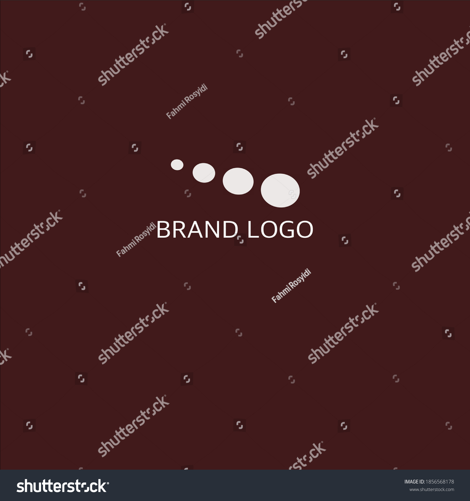 Unique Circular Brand Logo Design Stock Vector (Royalty Free) 1856568178