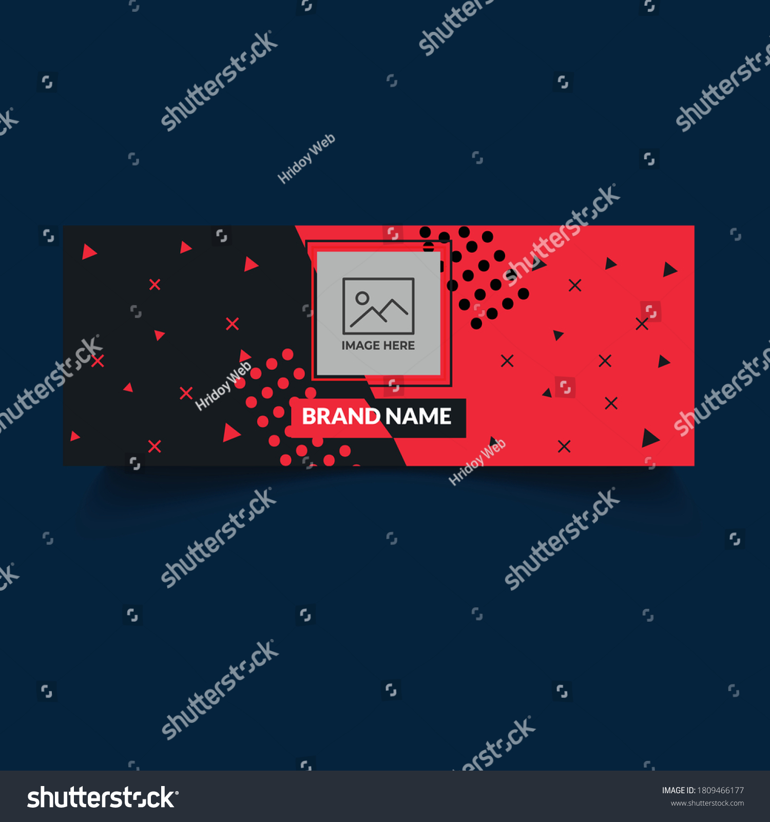Unique Facebook Cover Design Template Stock Vector (Royalty Free ...