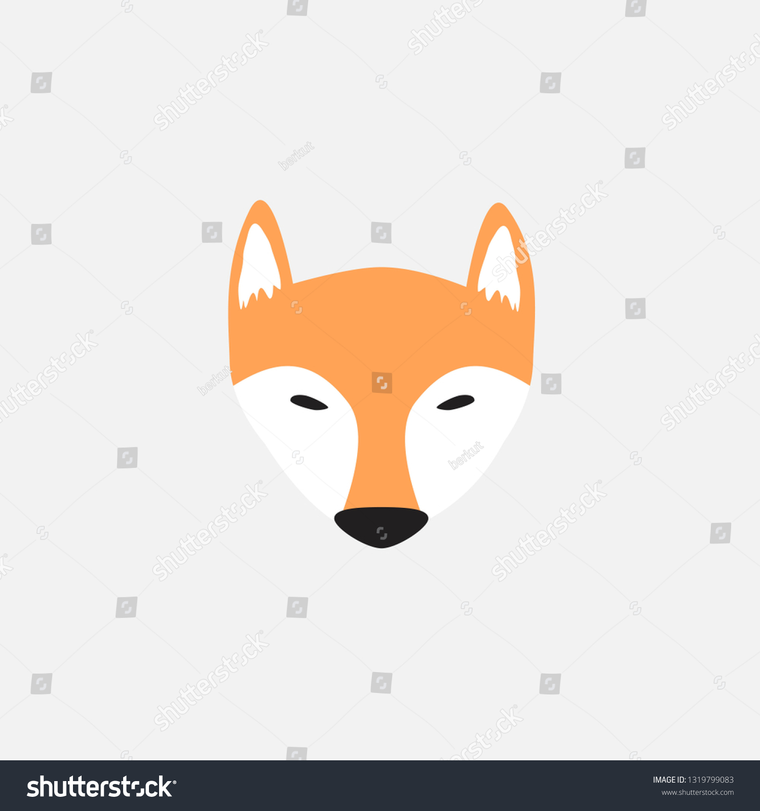 Unique Fox Logo Design Stock Vector (Royalty Free) 1319799083 ...
