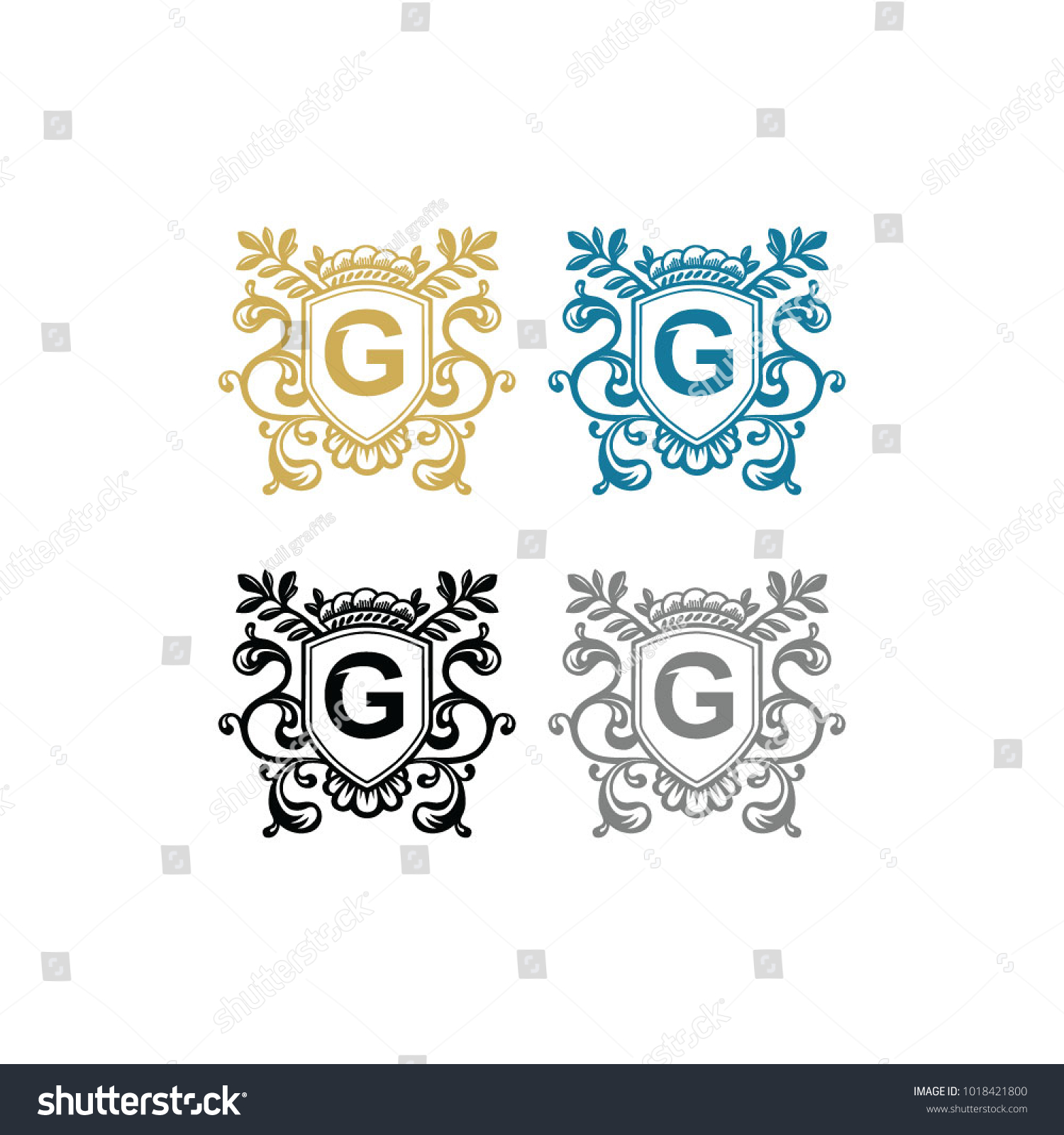 Unique G Logo Vector Stock Vector (Royalty Free) 1018421800 | Shutterstock