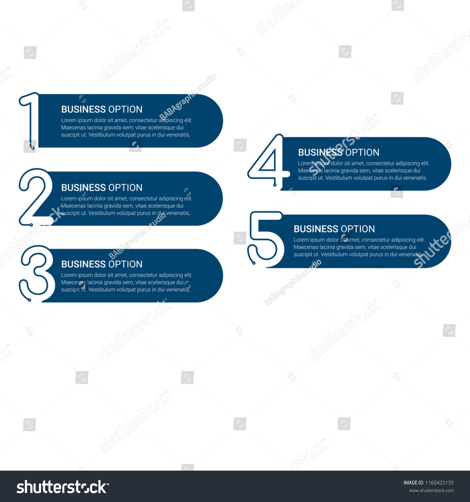 Unique Infographics Template Stock Vector (Royalty Free) 1160425135 ...