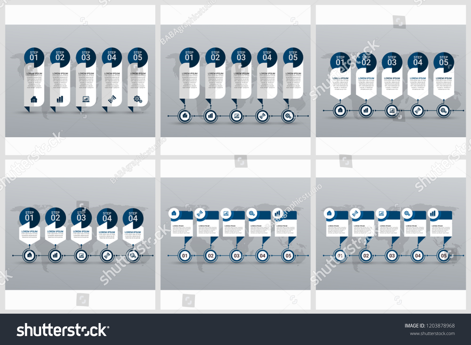 Unique Infographics Template Stock Vector (Royalty Free) 1203878968