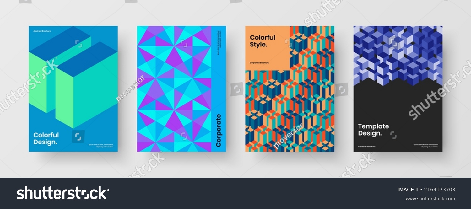 Unique Journal Cover A4 Design Vector Stock Vector (Royalty Free ...