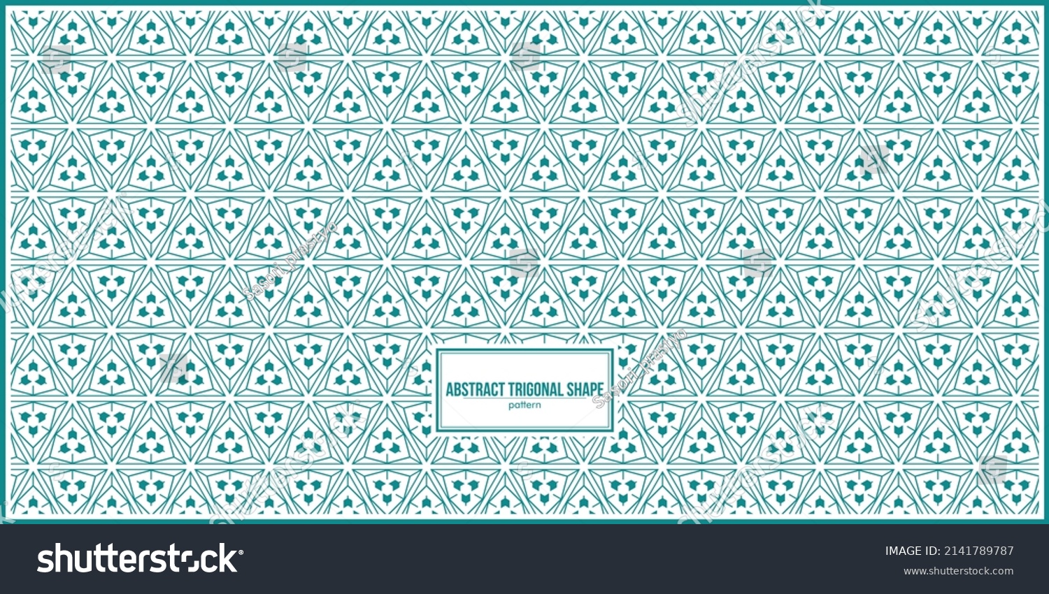 Unique Pattern Seamless Trigonal Shape Stock Vector (Royalty Free ...