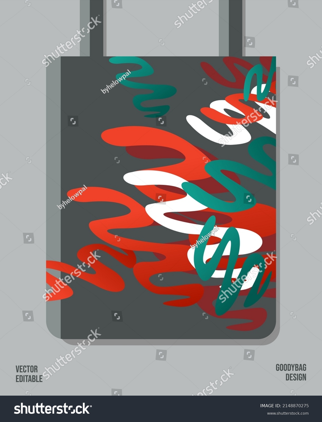 Unique Pattern On Goody Bag Vector Stock Vector (Royalty Free ...