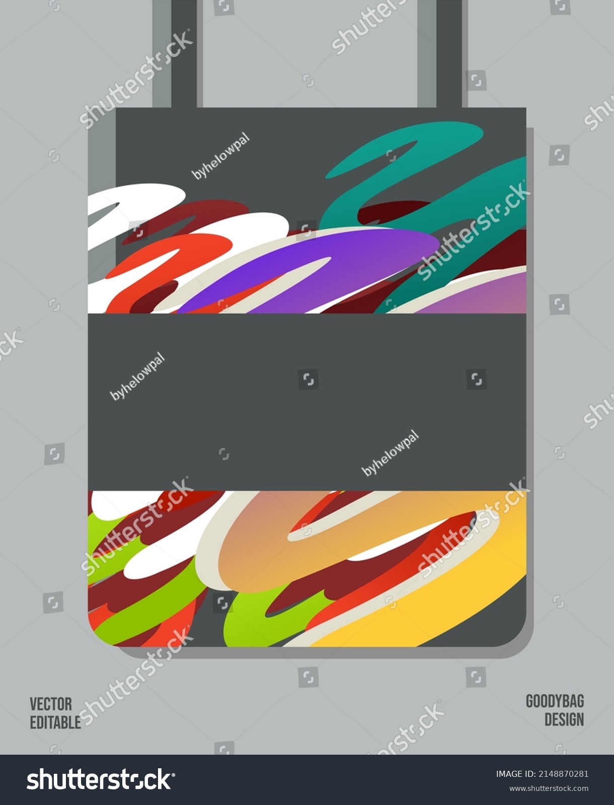 Unique Pattern On Goody Bag Vector Stock Vector (Royalty Free ...