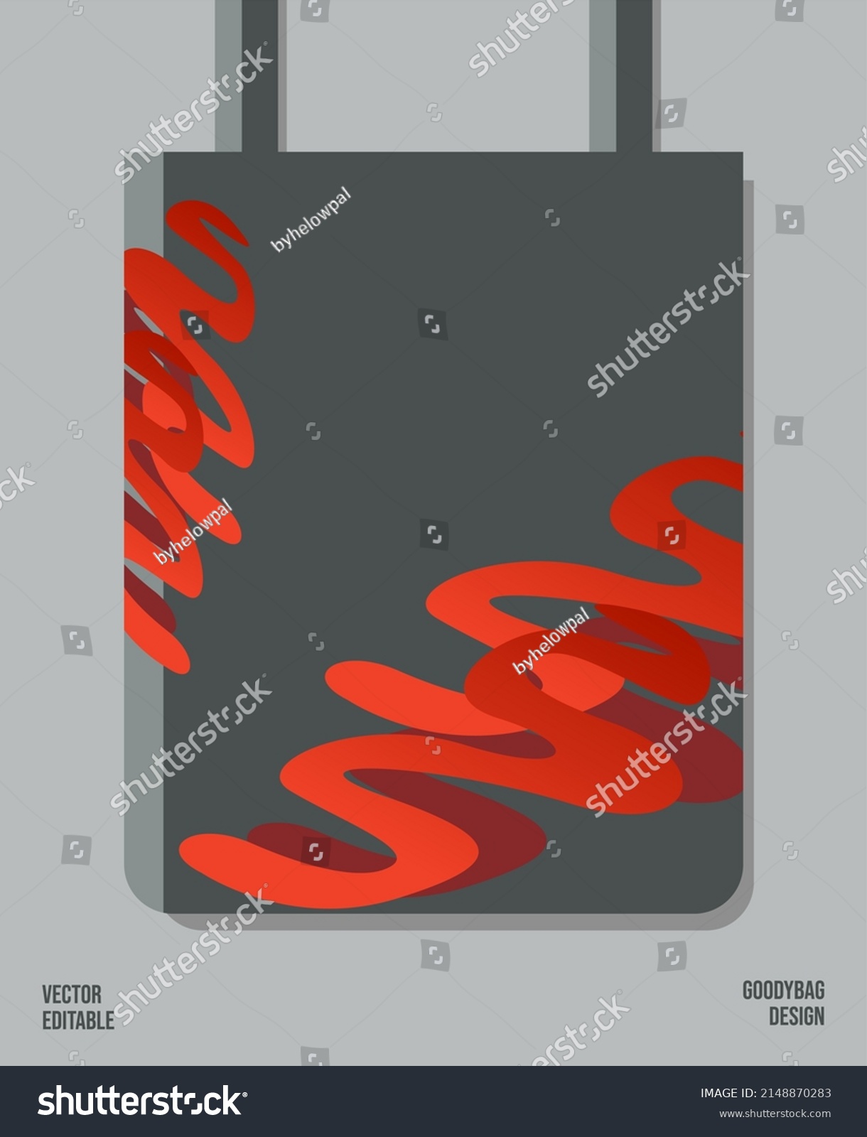 Unique Pattern On Goody Bag Vector Stock Vector (Royalty Free ...