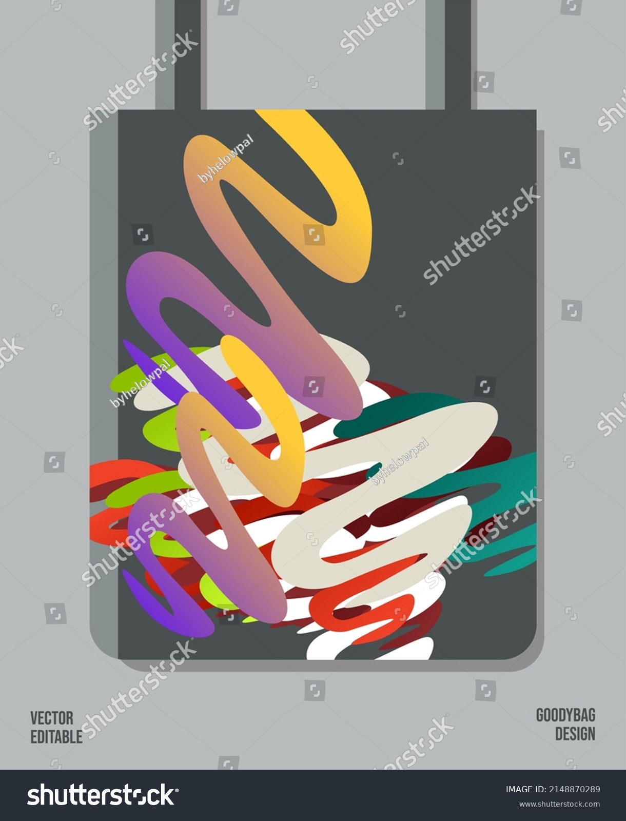 Unique Pattern On Goody Bag Vector Stock Vector (Royalty Free ...