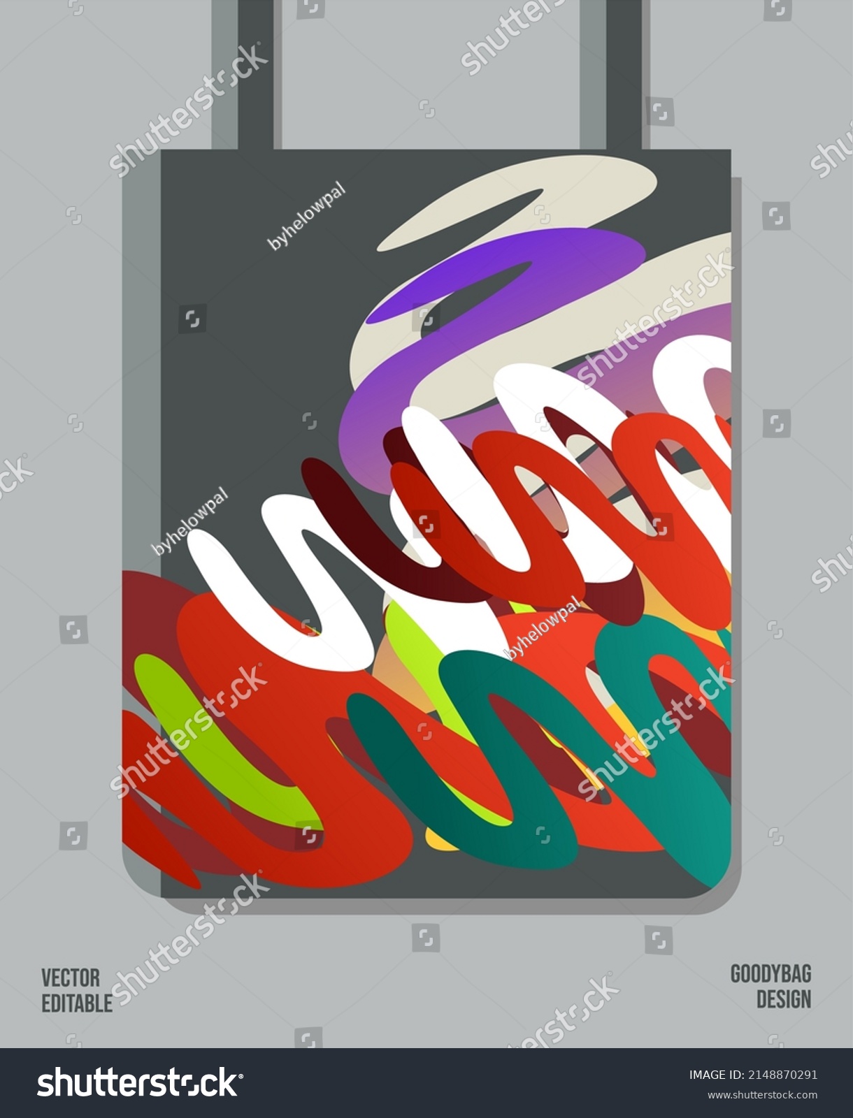 Unique Pattern On Goody Bag Vector Stock Vector (Royalty Free ...