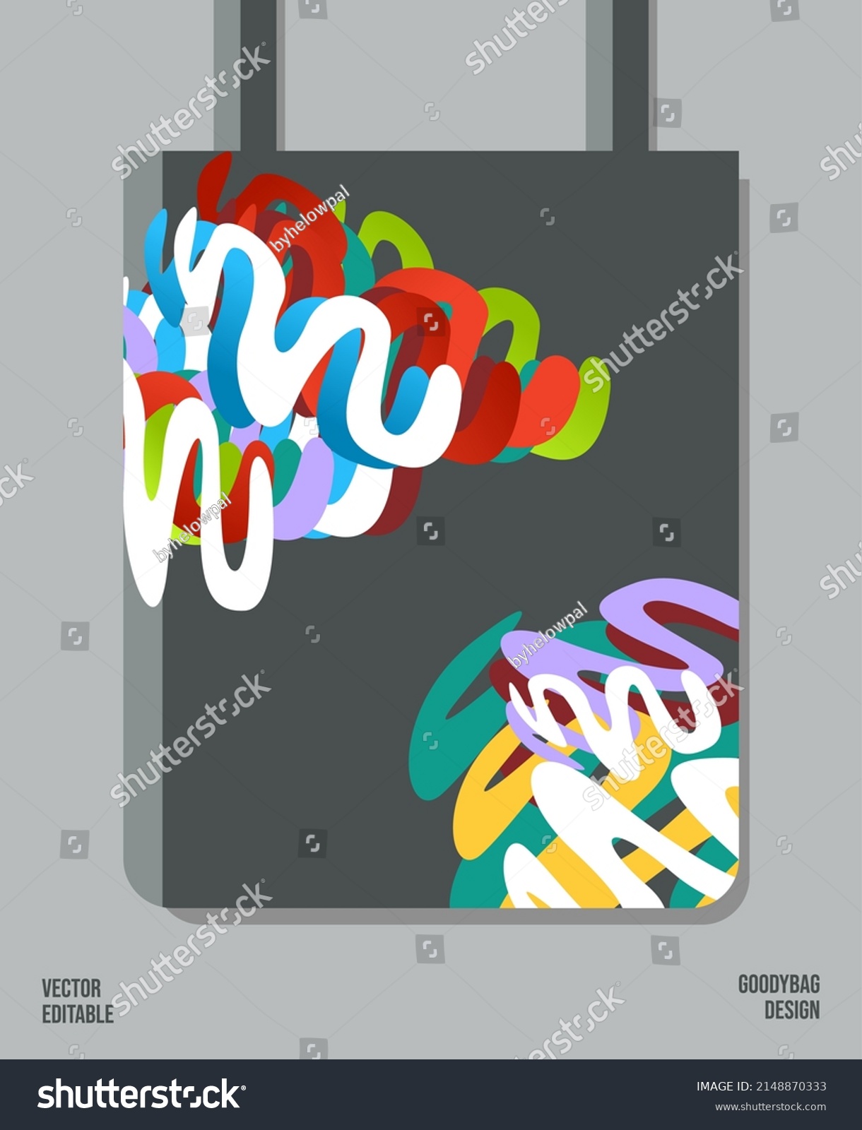 Unique Pattern On Goody Bag Vector Stock Vector (Royalty Free ...