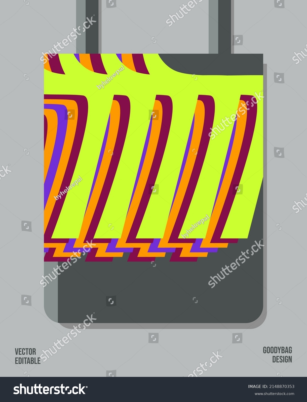 Unique Pattern On Goody Bag Vector Stock Vector (Royalty Free ...