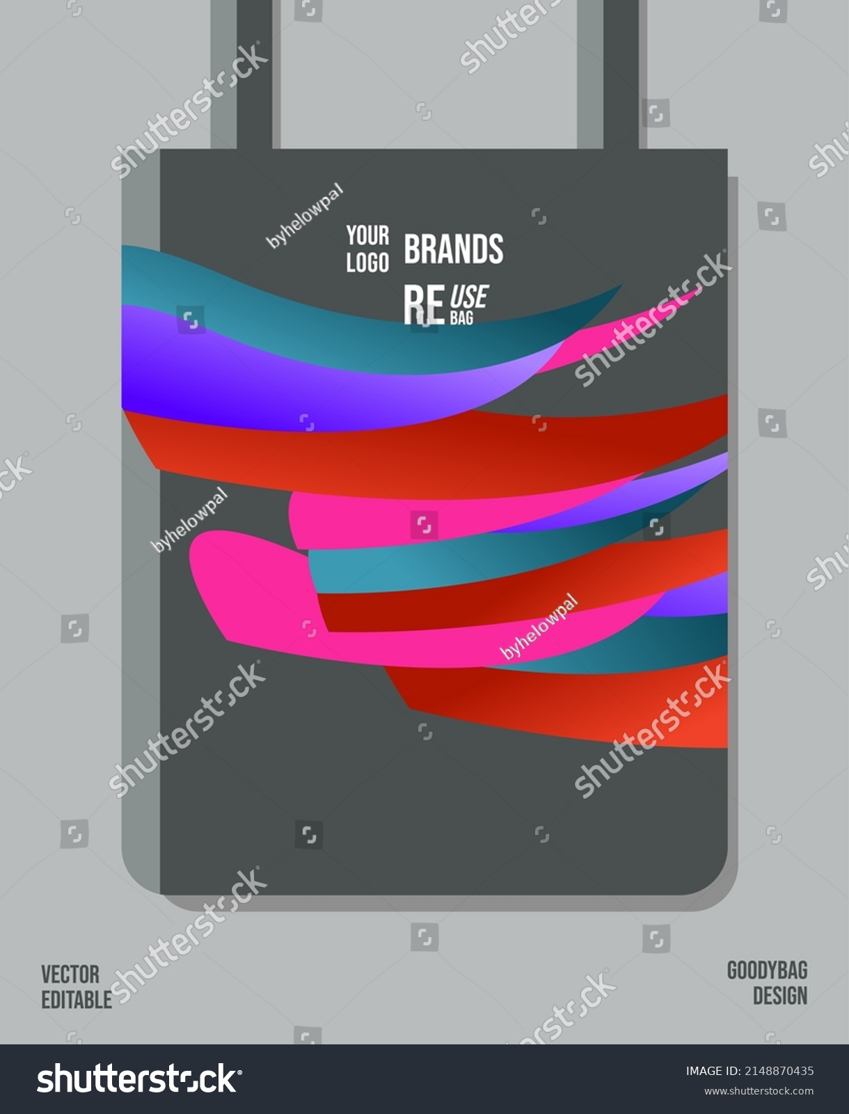 Unique Pattern On Goody Bag Vector Stock Vector (Royalty Free ...