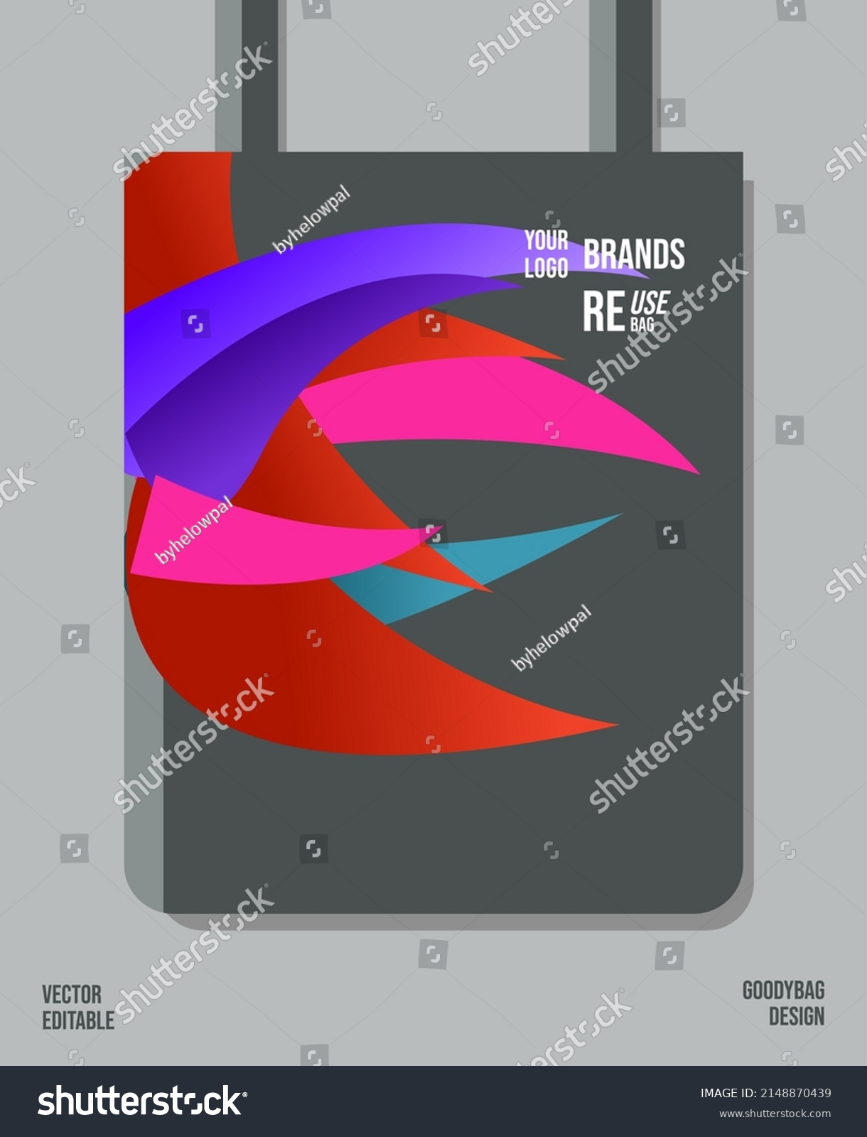 Unique Pattern On Goody Bag Vector Stock Vector (Royalty Free ...
