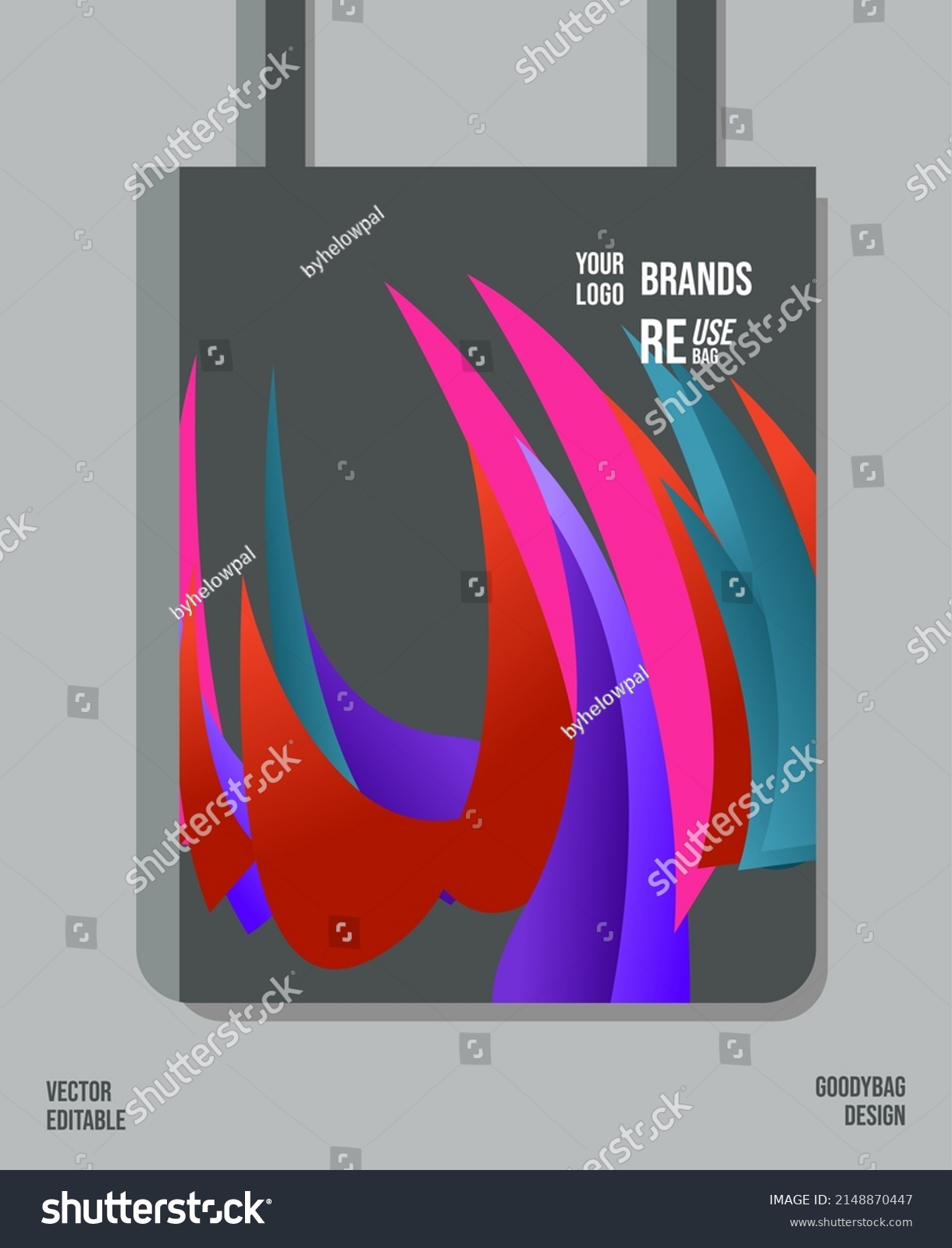 Unique Pattern On Goody Bag Vector Stock Vector (Royalty Free ...