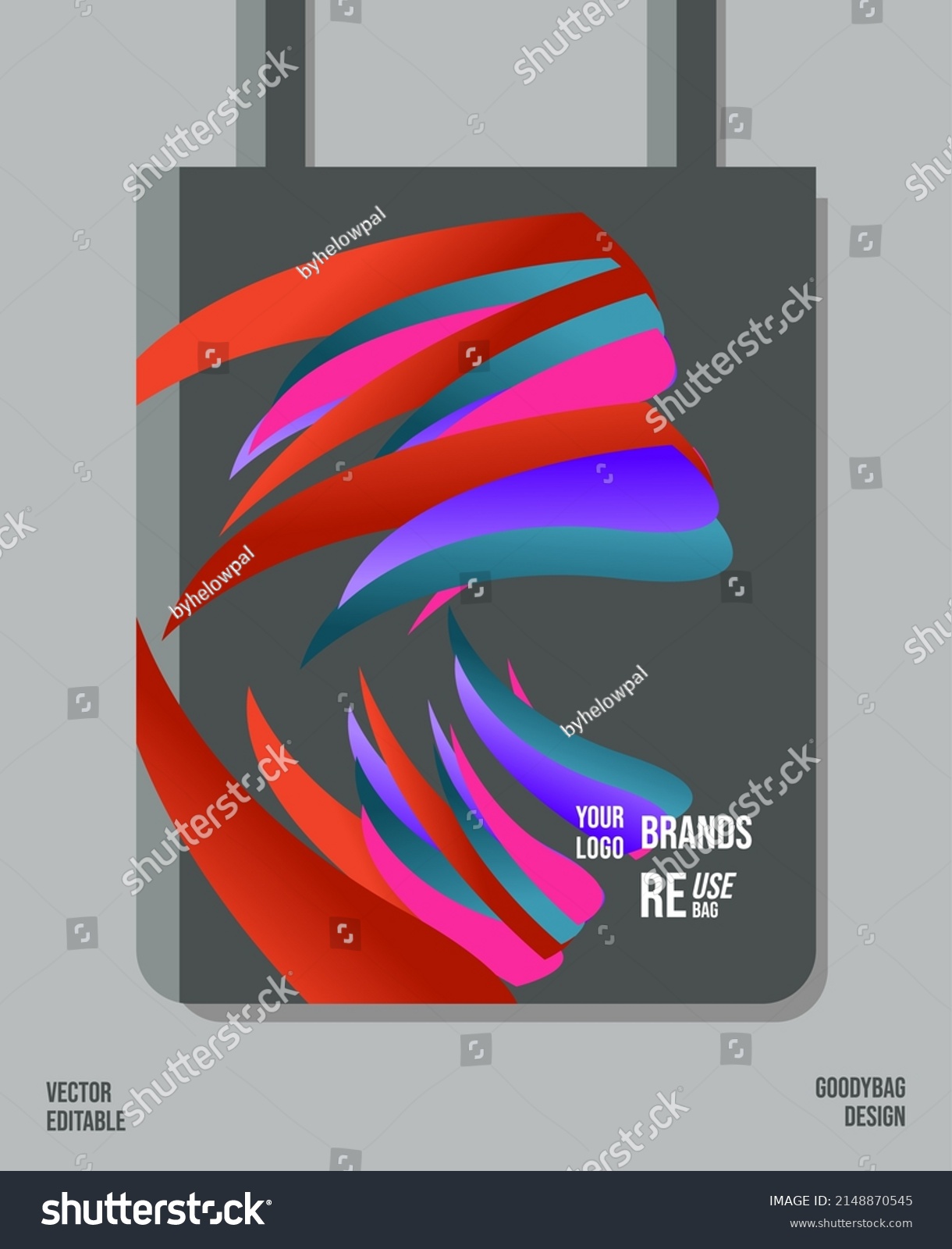 Unique Pattern On Goody Bag Vector Stock Vector (Royalty Free ...