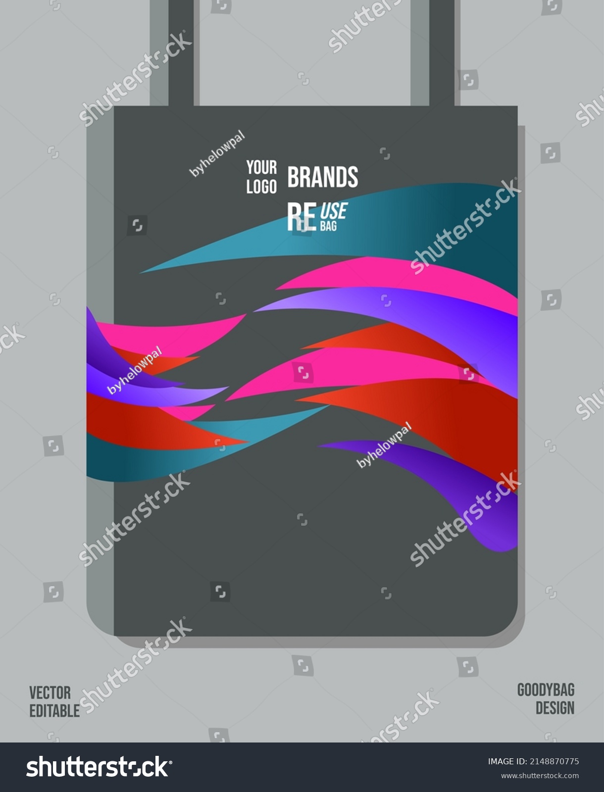Unique Pattern On Goody Bag Vector Stock Vector (Royalty Free ...