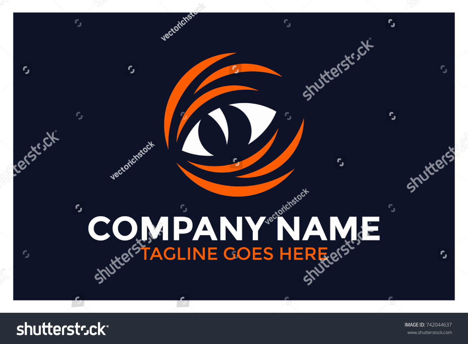 Unique Tiger Eye Logo Vector Illustration Stock Vector (Royalty Free ...