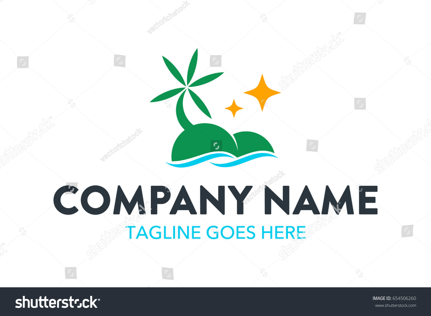 Unique Travel Logo Template Stock Vector (Royalty Free) 654506260 ...