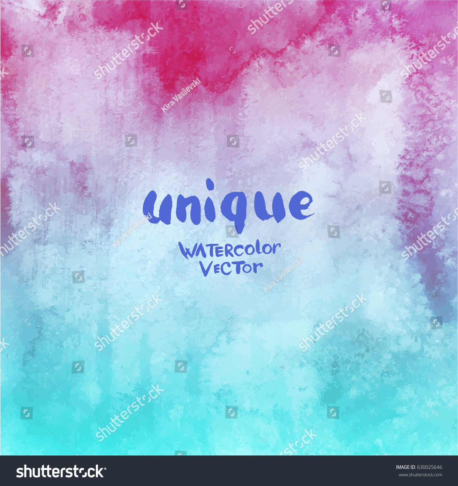 Unique Vector Background Hand Drawn Watercolor Stock Vector (Royalty ...