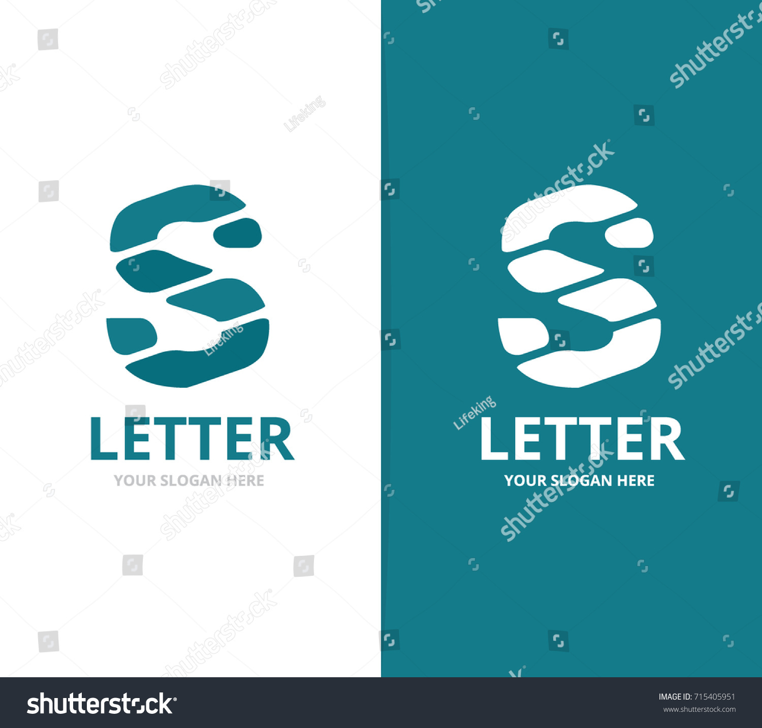 Unique Vector Letter S Logo Design Stock Vector (Royalty Free ...