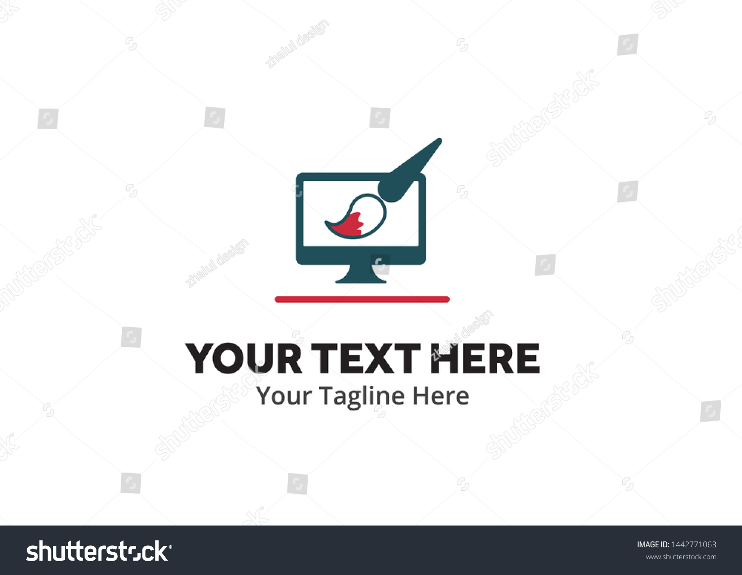 Unique Web Developer Simple Logo Creative Stock Vector (Royalty Free ...