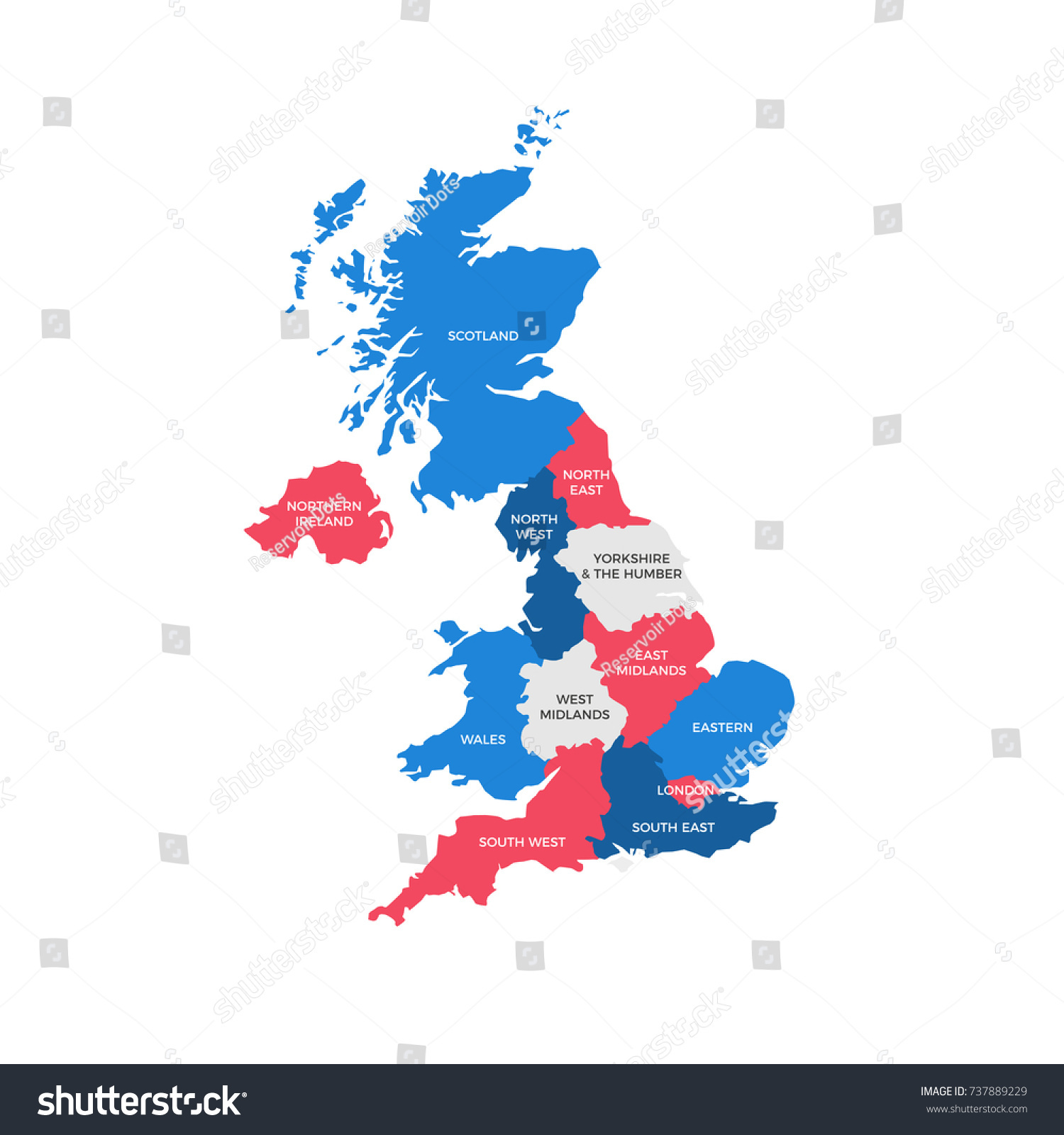 Uk regional map outline : 2 541 images, photos et images vectorielles ...