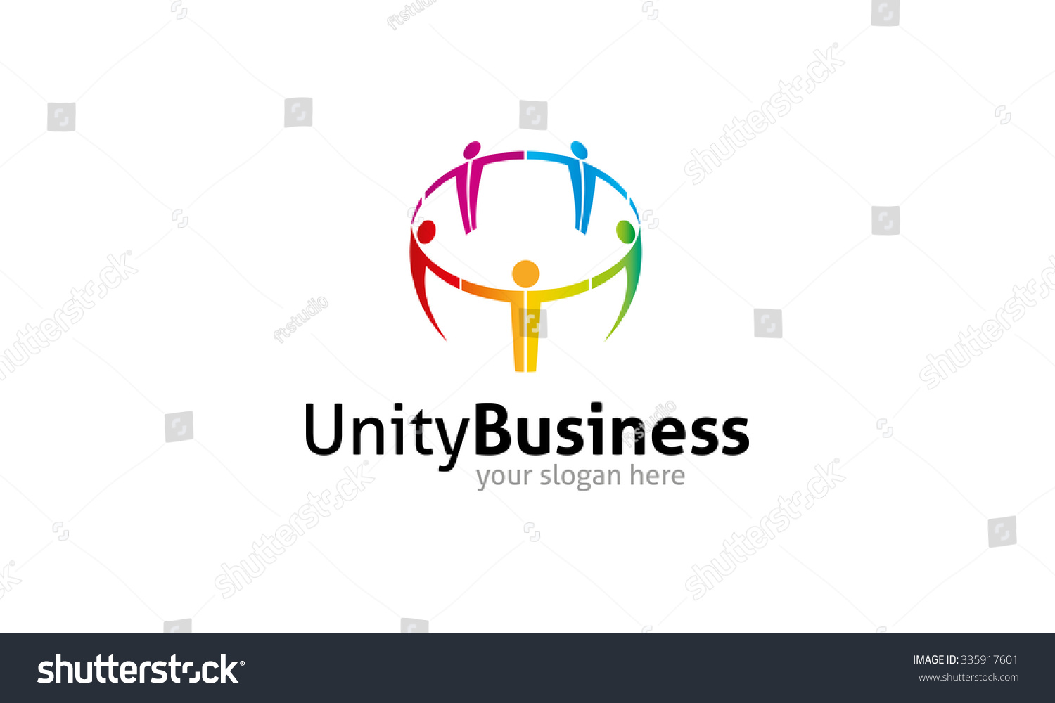 Unity Business Logo Stock Vector Illustration 335917601 : Shutterstock