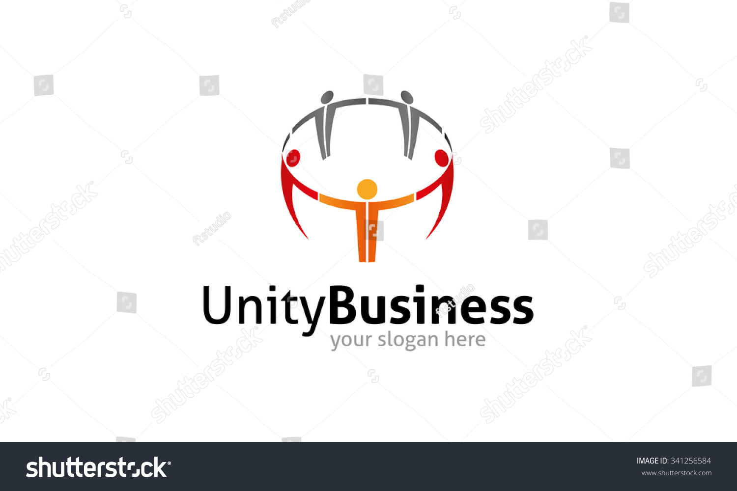 Unity Business Logo Stock Vector (Royalty Free) 341256584
