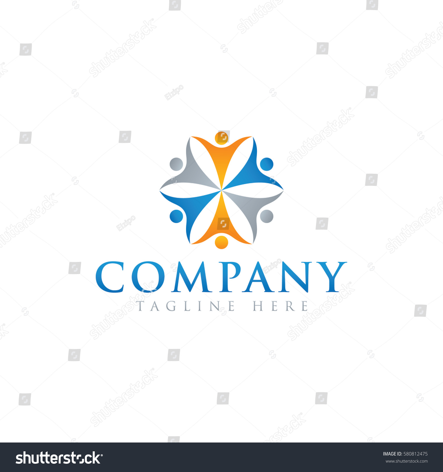 Unity Business Logo: vector de stock (libre de regalías) 580812475 ...