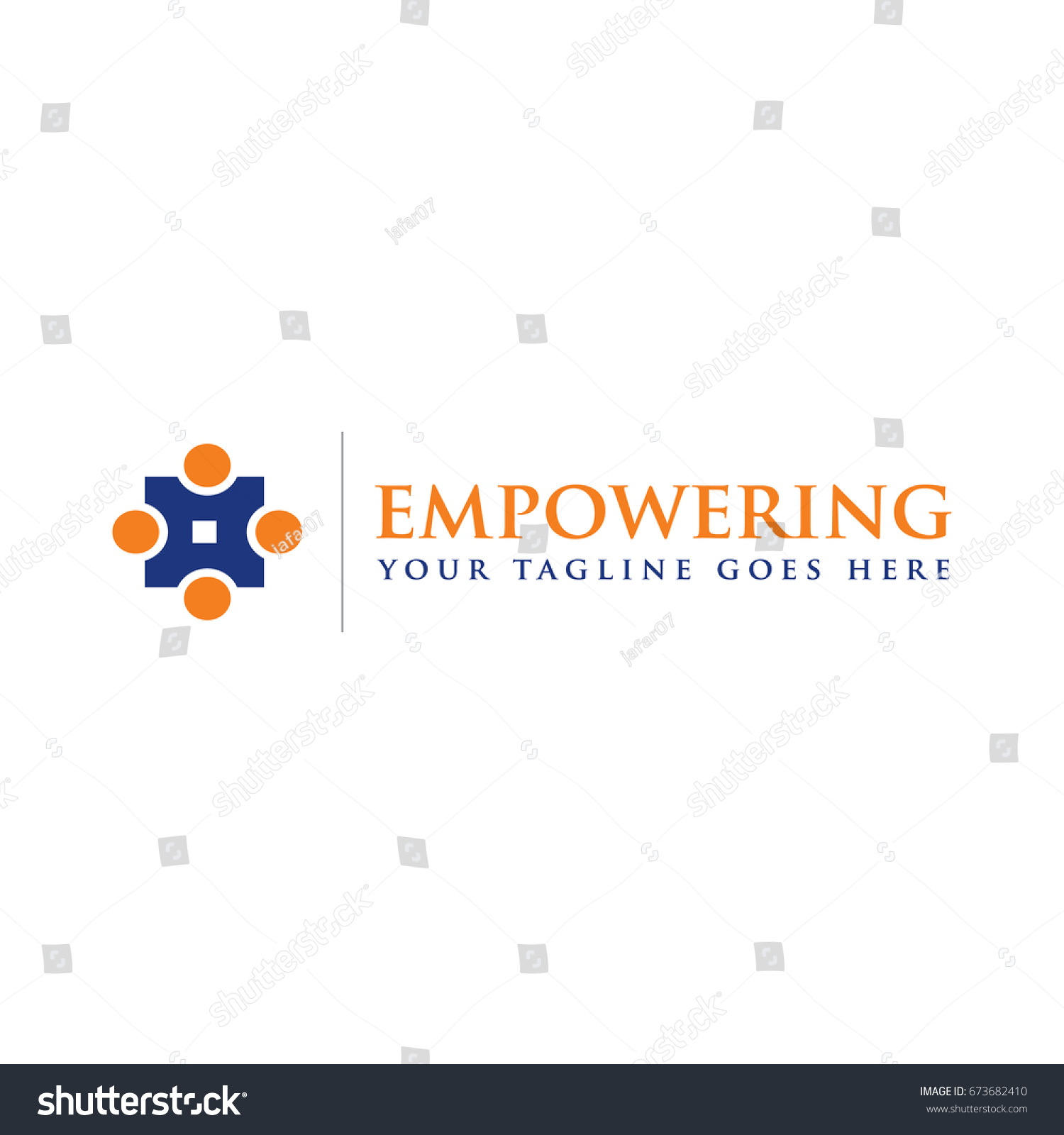 Unity Empowering Logo Icon Vector Template: vector de stock (libre de ...