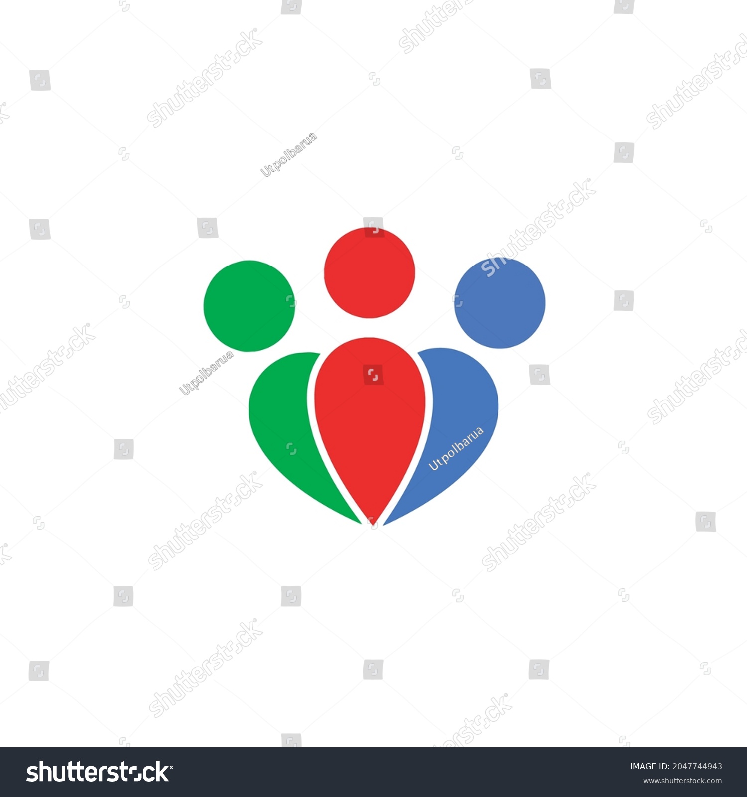 Unity Logo Icon Colour Stock Vector (Royalty Free) 2047744943