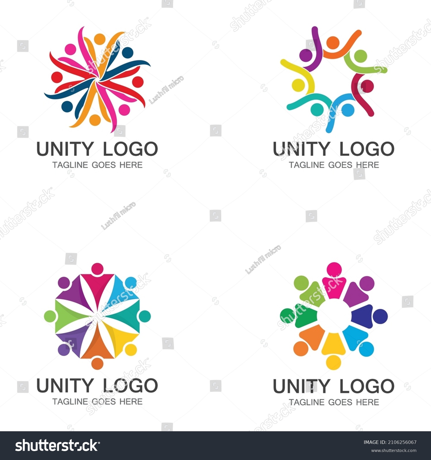 Unity People Care Logo Icon Vector Stock Vector (Royalty Free ...