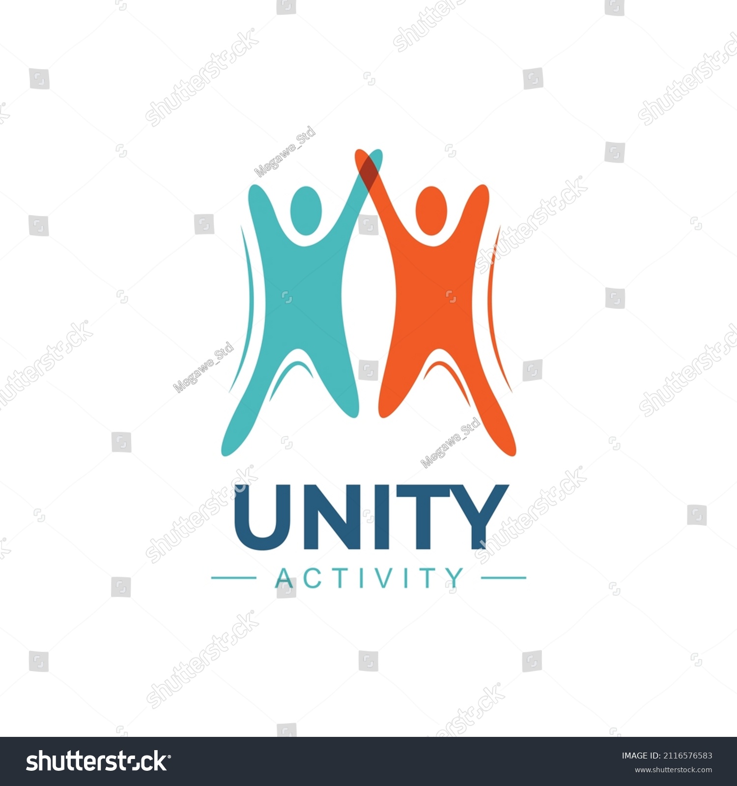 Unity People Logo Design Template Stock Vector (Royalty Free ...