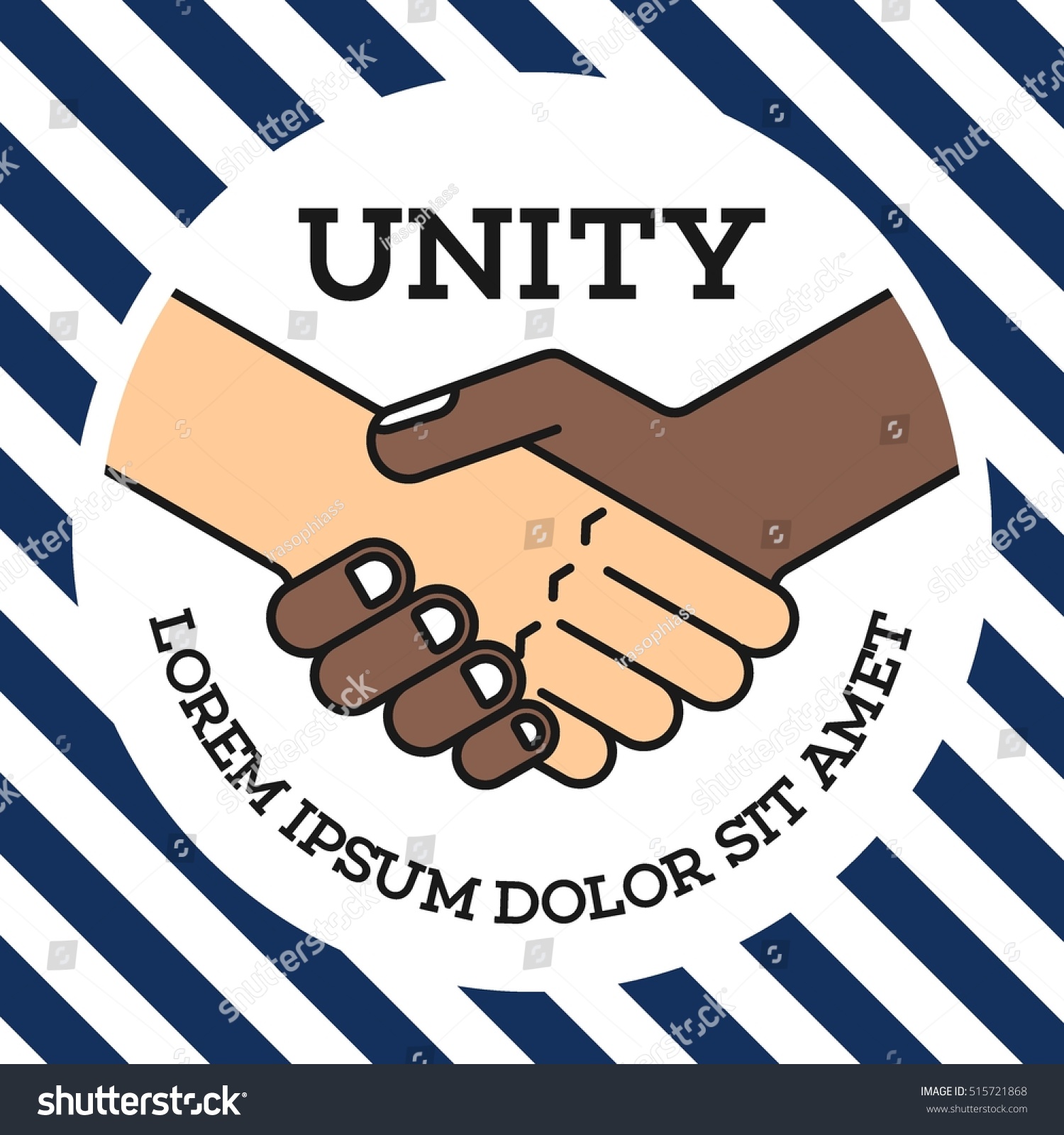 Unity Race Equality Poster Campaign Stock Vector (Royalty Free ...