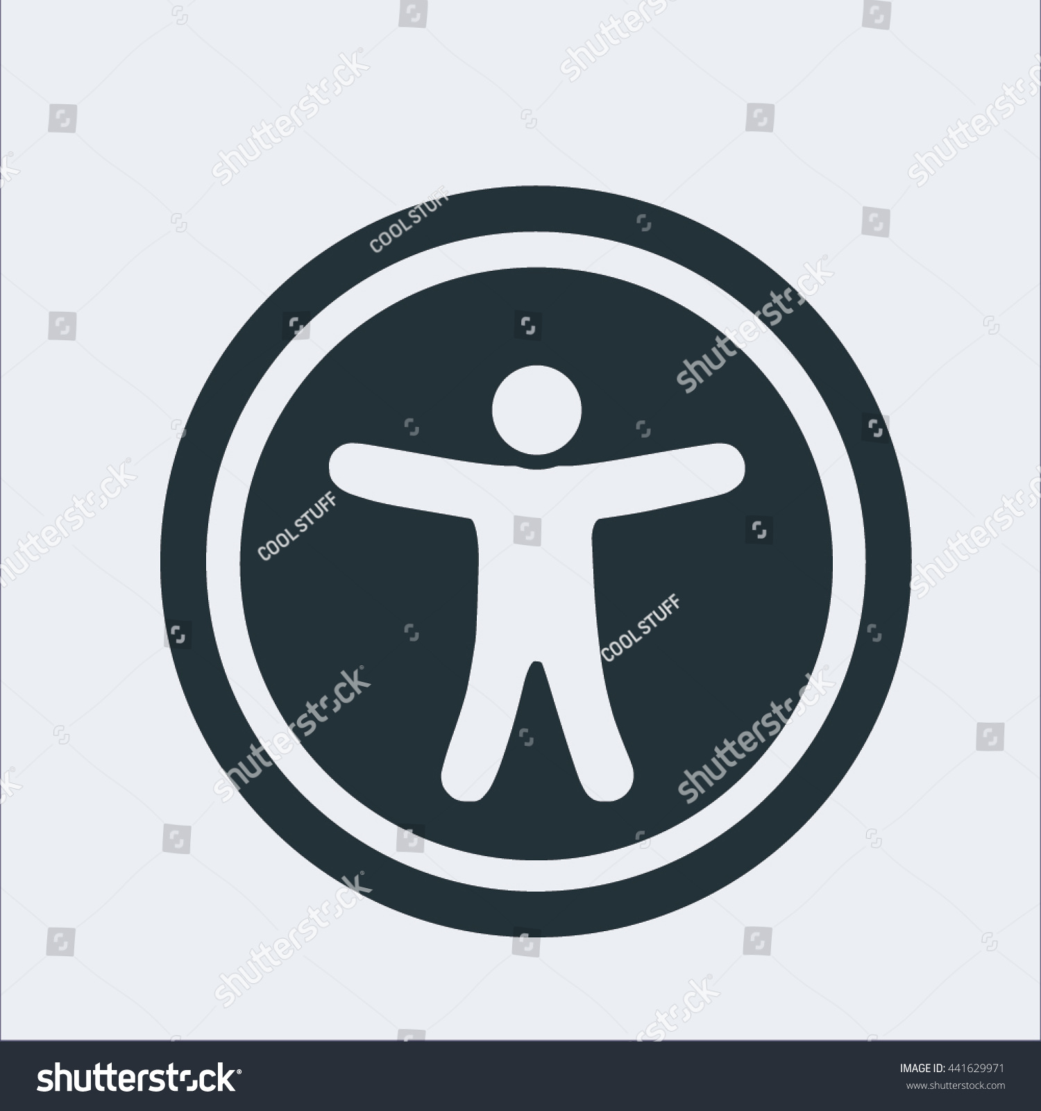 Universal Access Icondisabled Access Iconvector Illustration Stock ...