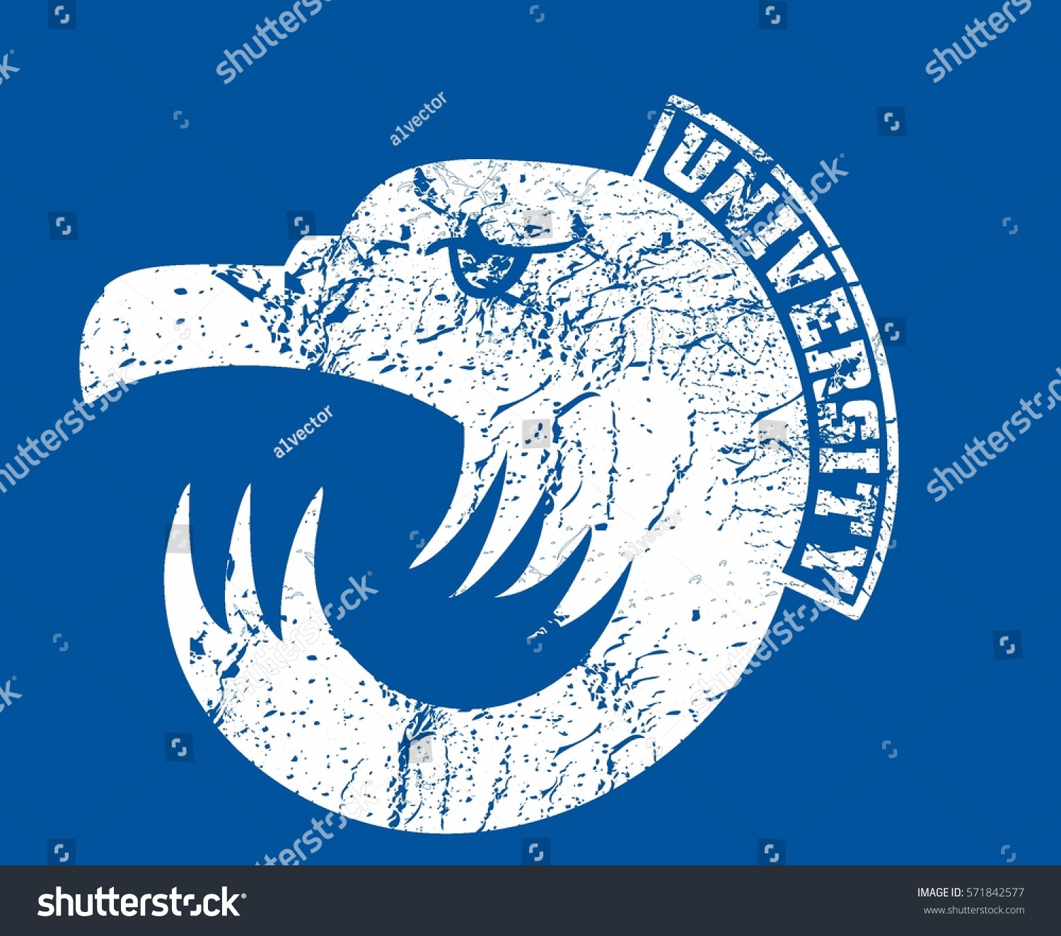University Eagle Graphic Design Vector Art Stock Vector (Royalty Free ...