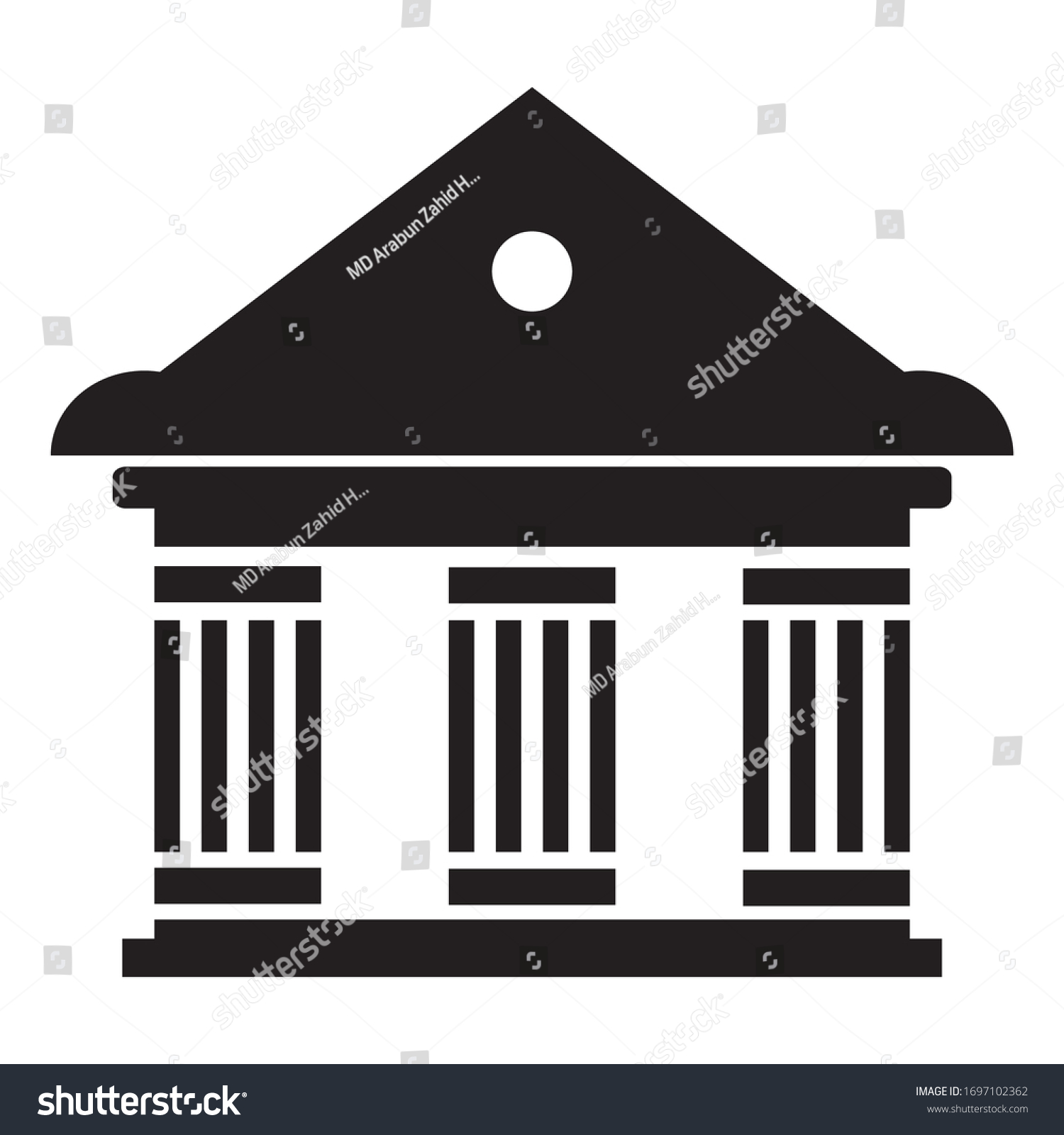 University Icon Vector Graphics Design Stock Vector (Royalty Free ...