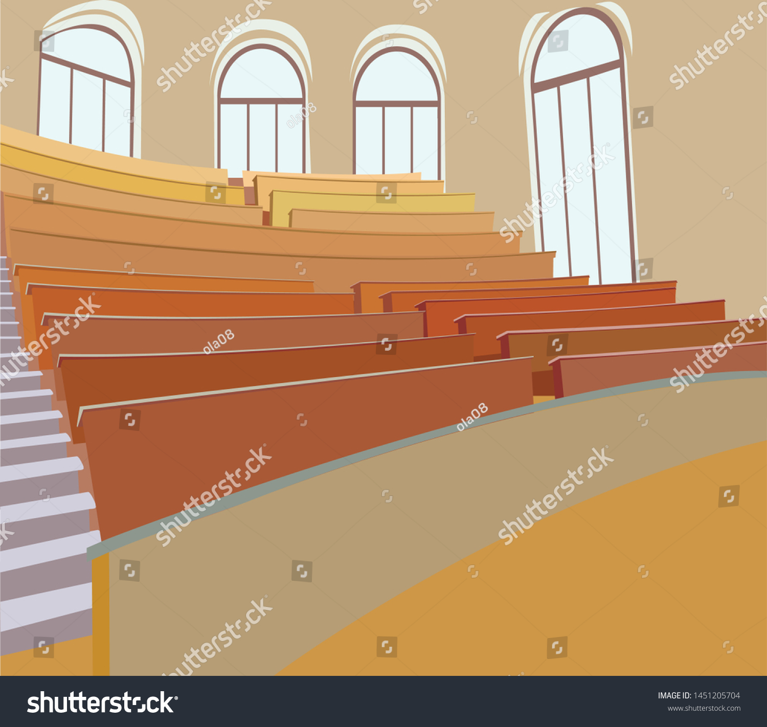 Universitylecture Hall Interior Vector Image Stock Vector (Royalty Free ...